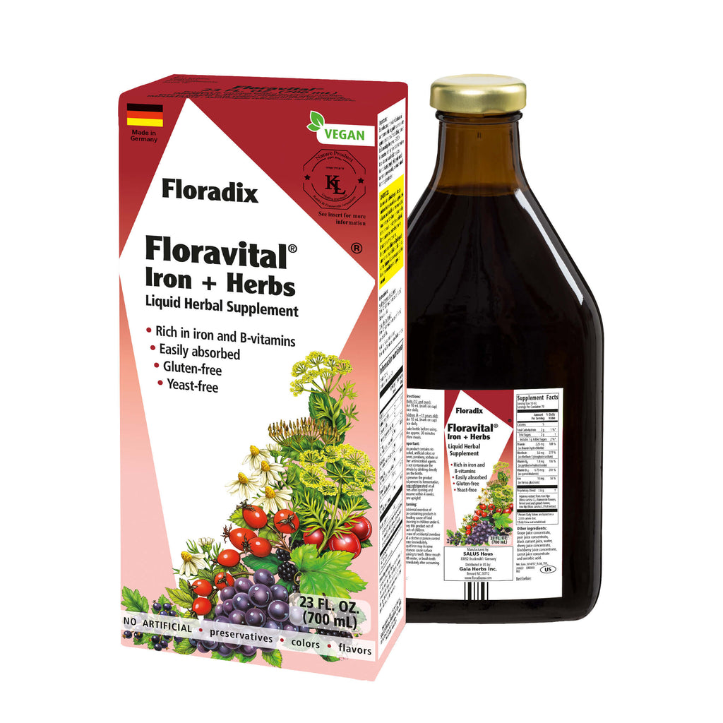 Floravital® Iron + Herbs Liquid Herbal Supplement – FloradixUSA.com