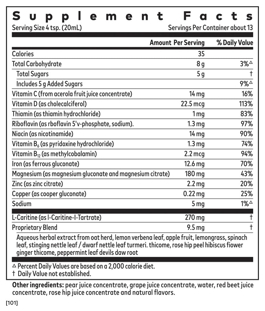 Iron Sport Liquid Energy Support: Iron, B-Vitamins, Vit D, Magnesium ...