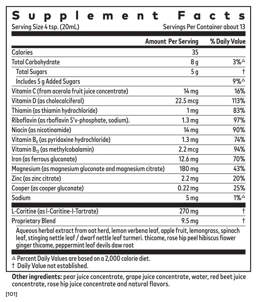 Iron Sport Liquid Energy Support: Iron, B-Vitamins, Vit D, Magnesium ...